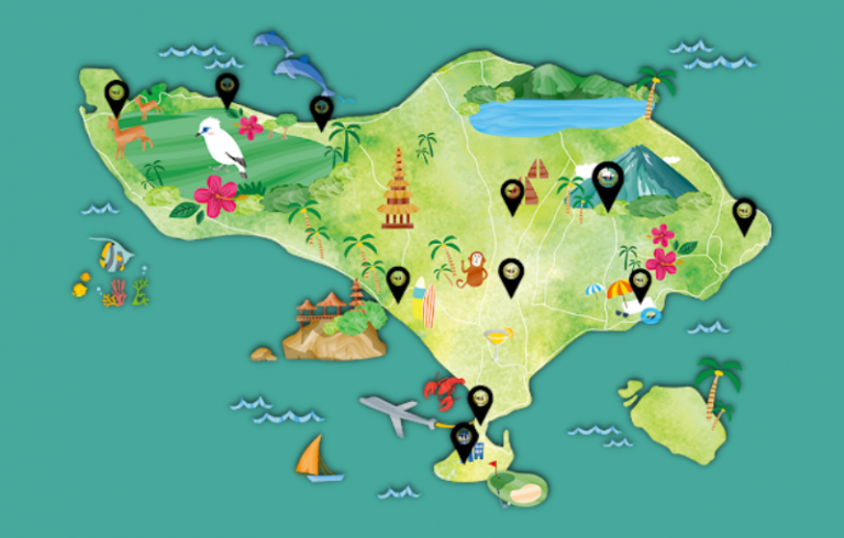 √ Peta Bali | Bali Map Lengkap - Sindunesia