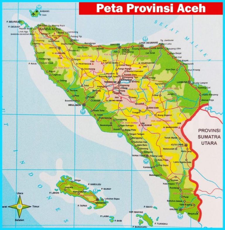 Peta Aceh dan Penjelasan Lengkap